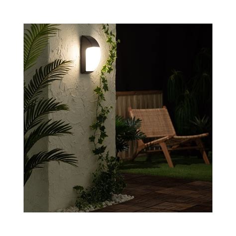 Edit Lighting Edit Titus Outdoor Flush Wall Light In Black Finish With