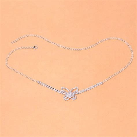 Butterfly Rhinestone Leg Wrap Leg Chains Rave Clothesrave Outfitsedc