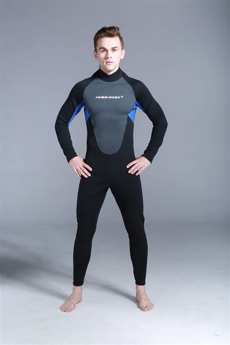 3mm Men Neoprene Thermal Jumpsuit Diving Coveralls Surfing Snorkeling