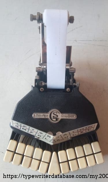 19xx Grandjean Stenotype 3 On The Typewriter Database