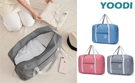 YOODI 2 Pack Faltbare Reisetasche Wasserdichte Duffle Taschen