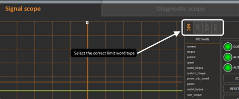 Show The Active Limit Status In Poweruser Signal Scope Decode