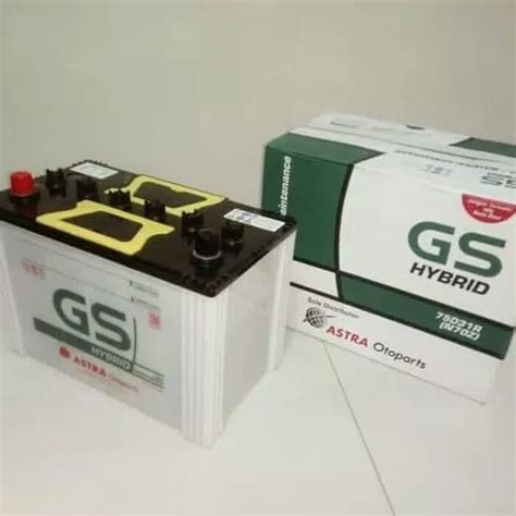 Jual Aki Mobil Battery Gs Astra Type Hybrid N70z 12 Volt 75 Amper