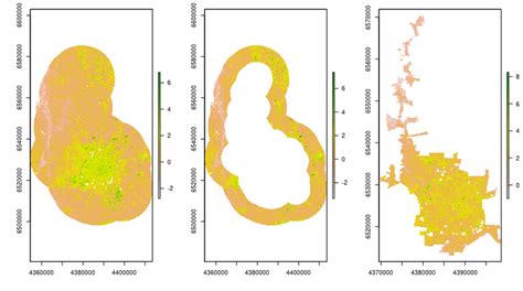 SUHI Surface Urban Heat Island Index Spatial Anomaly Maps For The