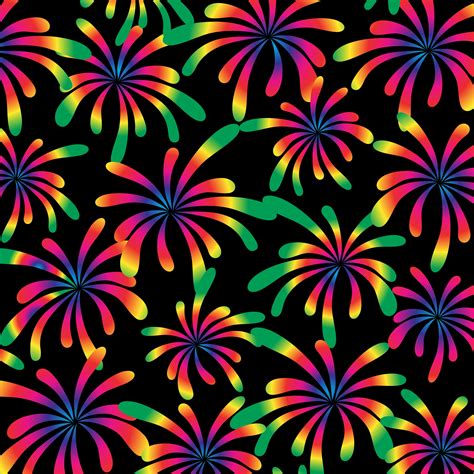 Rainbow Fireworks Pattern On Black Background 342766 Vector Art At Vecteezy