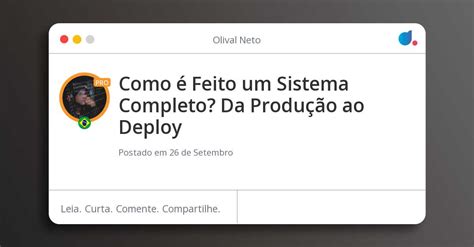 Como Feito Um Sistema Completo Do Desenvolvimento Ao Deploy Backend
