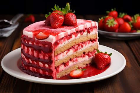 Premium Photo Strawberry Cakes