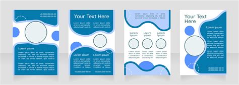 의료 클리닉 프로모션 빈 브로셔 레이아웃 디자인 프로모션 제공 텍스트에 대한 빈 복사 공간이 있는 세로 포스터 템플릿 집합입니다 미리 만들어진 기업 보고서 수집 편집 가능한