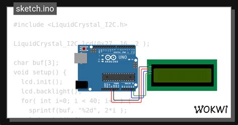 LCD Long Message Wokwi ESP STM Arduino Simulator