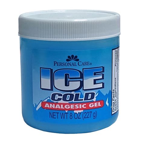Personal Care Ice Cold Analgesic Gel 8 Oz 1 Jar Each By Delta Bran