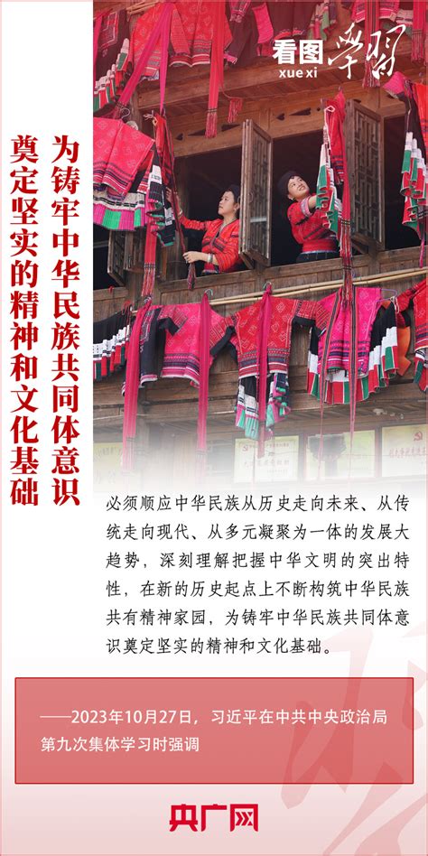 看图学习丨铸牢中华民族共同体意识 推进新时代党的民族工作高质量发展 七一网