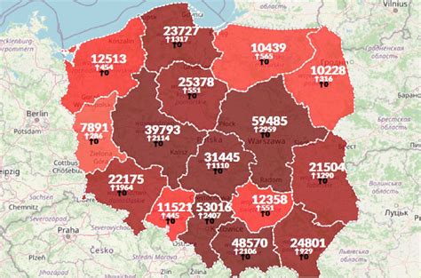Koronawirus w Polsce Liczba przypadków przekroczyła tysięcy Mapa zakażeń