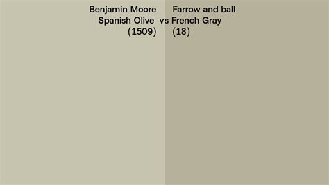 Benjamin Moore Spanish Olive 1509 Vs Farrow And Ball French Gray 18