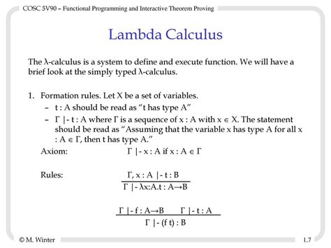 Cosc 5v90 Functional Programming And Interactive Theorem Proving Ppt