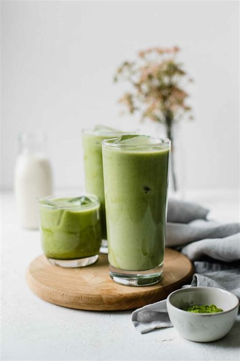 5 Minute Iced Green Tea Matcha Latte Jar Of Lemons