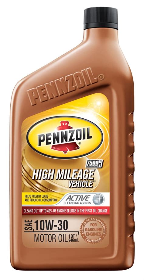 Pennzoil Motor Oil Pennzoil High Mileage 10W30 1 Quart Each | eBay