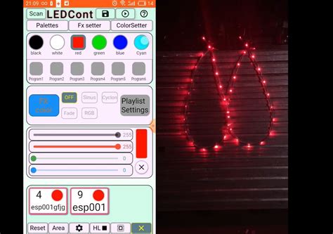 Controll Addressable Led Strip Connected To ESP8266 From Android App