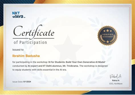 Ibrahim Badusha On Linkedin Thrilled To Have Participated In The Ai