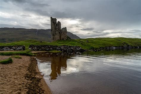 Ardvreck 성곽 호수 Assynt 하이랜드 스코틀랜드 0명에 대한 스톡 사진 및 기타 이미지 0명 건물 외관 건축