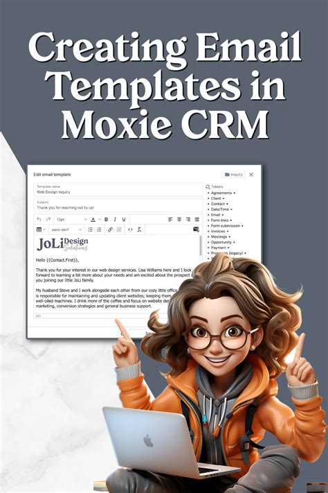 Creating Email Templates In Moxie Crm Tutorial Crm Email Templates