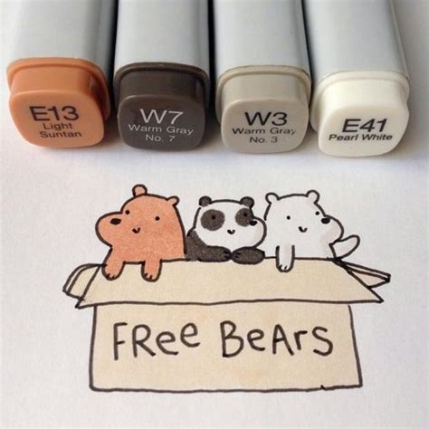 Imagen De Bear Cute Drawings Doodles Marker Art