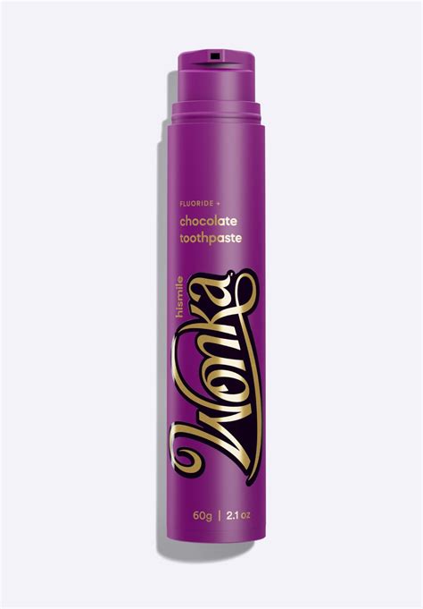 Hismile Wonka Chocolate Flavoured Toothpaste Fluoride Toothpaste Chocolate Flavour 60g
