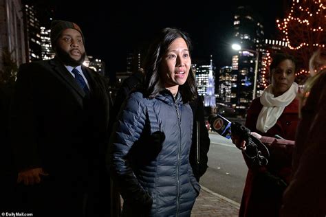 Boston Mayor Michelle Wu Is All Smiles As She Joins Other City Leaders