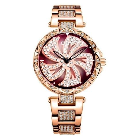 Stylish Luxury Rotating Dial Watch Women Wrist Watch Pretty Watches