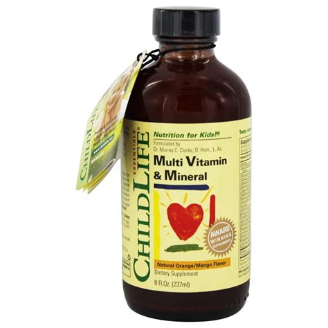 Child Life Essentials - Child Multi Vitamin & Mineral Liquid Orange ...