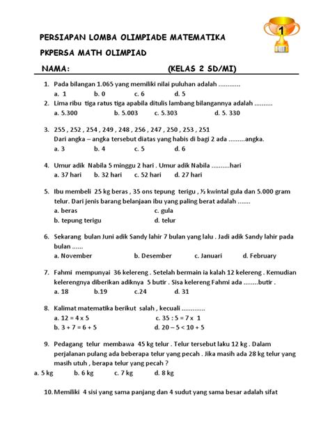 Math Level 1 C Pdf