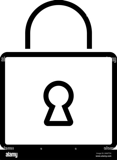 Simple Lock Icon Security Symbol Editable Vector Stock Vector Image And Art Alamy