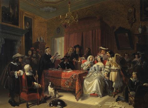 Reading Of A Will By Jacob Joseph Eckhout Fine Art Print