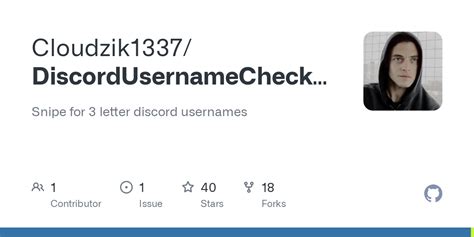 GitHub Cloudzik1337 DiscordUsernameChecker Snipe For 3 Letter