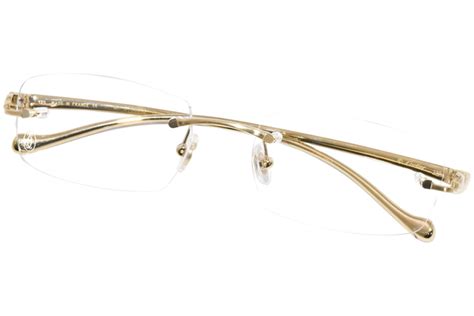 Cartier Core Range Ct0061o 002 Eyeglasses Gold Rimless Rectangle Shape