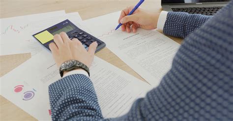 A Person Computing Using A Calculator Free Stock Video Footage Royalty