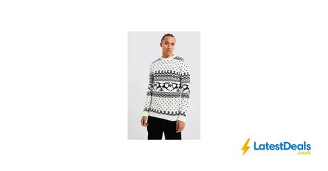 Tall Bm Reindeer Christmas Jumper Small £7 At Boohooman