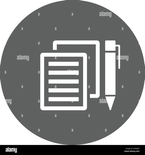 Notes Writing Document Icon Use In Mobile And App Development Or Commercial Purposes Or Any