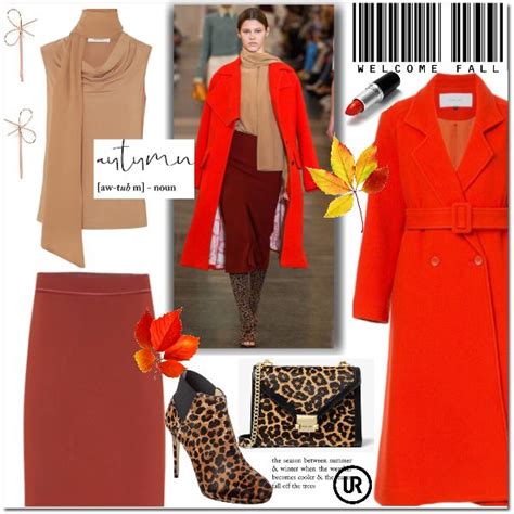 Fashion Set Fall Color Scheme Created Via