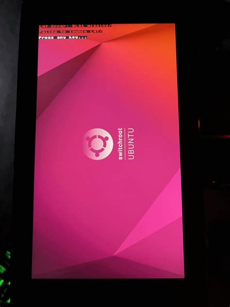 Switchroot Ubuntu Jammy Error When Trying To Boot To It Via Hekate R