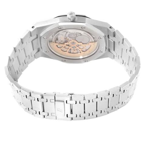 Audemars Piguet Royal Oak White Dial Steel Mens Watch 15202st For Sale At 1stdibs