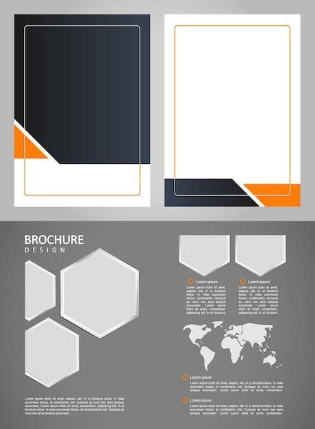 Ensemble D éléments De Conception De Brochure Vierge D expansion