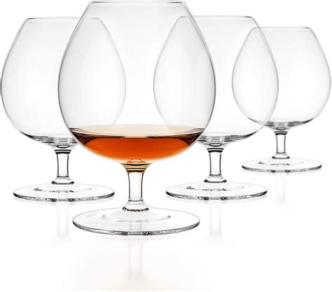 Luxbe Brandy And Cognac Crystal Glasses Snifter 750ml Set Of 4 Large