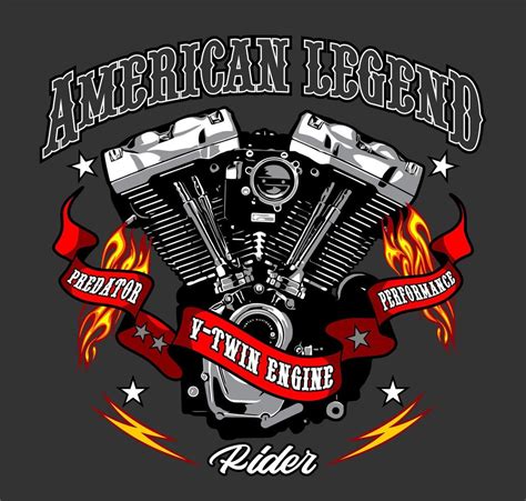 V Twin Engine Vector Template 15342085 Vector Art At Vecteezy