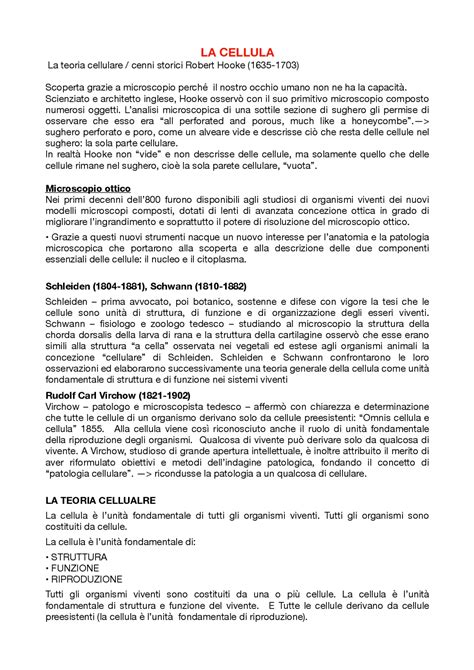 La Cellula Eucariote E Procariote Docsity