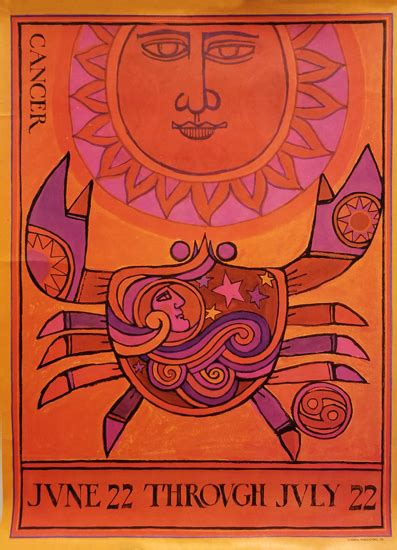 Chisholm Poster Horoscopes Cancer June Through July