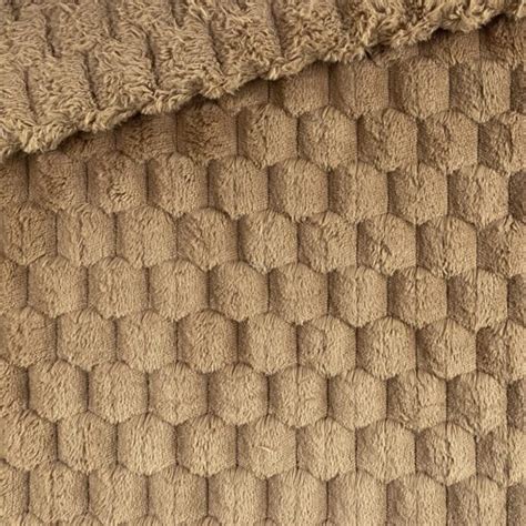 Mantelstoff Kariert Natur Altrosa DIY Stoffe