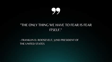 Fear Conquered Analyzing Fdrs Quote By Syed Farhan Shah Medium