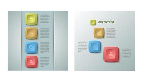 Set Design 비즈니스 프리젠테이션 템플릿 벡터 그림 Eps 10 차트 프로세스 금융 회사 기술 인포그래픽 번호 배너 차트 및 그래프 또는 파워 포인트에 사용할 수