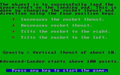 Rocket Lander Download 1982 Arcade Action Game