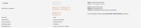Parity Rebuild Speed Dropped To 47mb Runraid